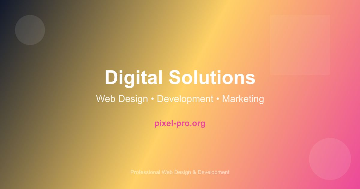 Our Services | Web Design, Development & Digital Solutions | Pixel-Pro | Pixel-Pro